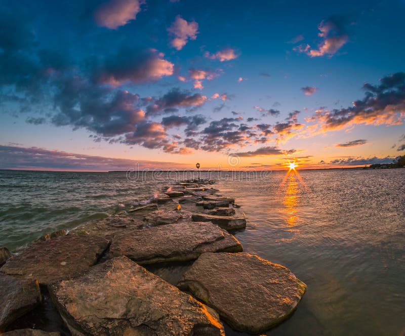 Sibbald Point Provincial Park Stock Photo - Image of sunset, camping ...