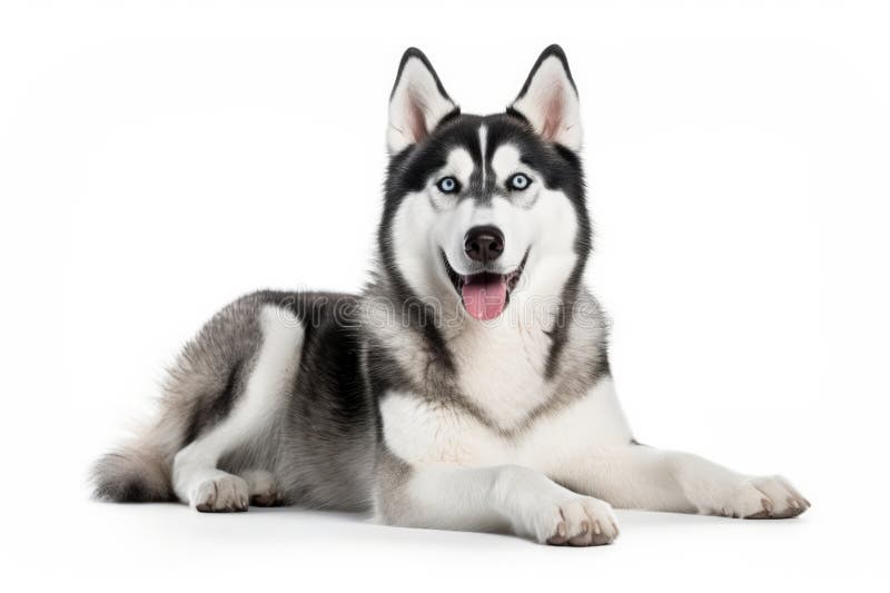 Siberian Husky Dog on Isolated Transparent Background, Png. Generative ...