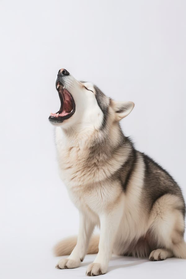 Siberian Husky Howling stock illustration. Illustration of male - 280719645