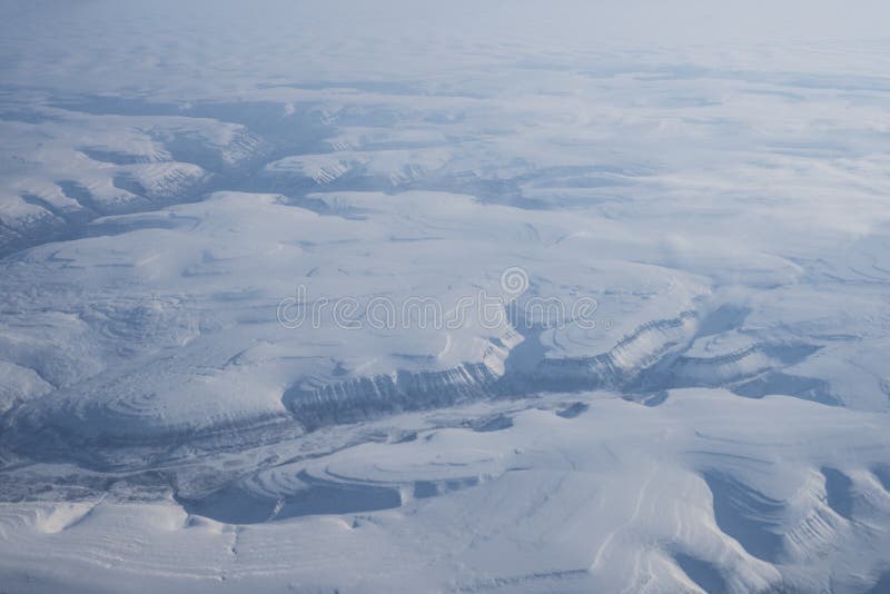 Siberian Ice Sheet Seen from Above Stock Image - Image of environment ...