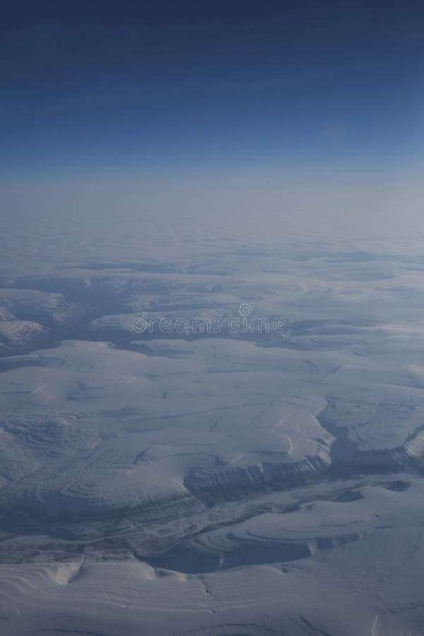 Siberian Ice Sheet Seen from Above Stock Photo - Image of flight ...