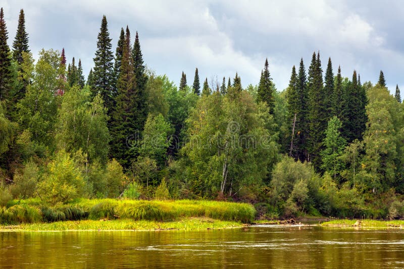 Siberian landscape stock image. Image of field, horizon - 18947539