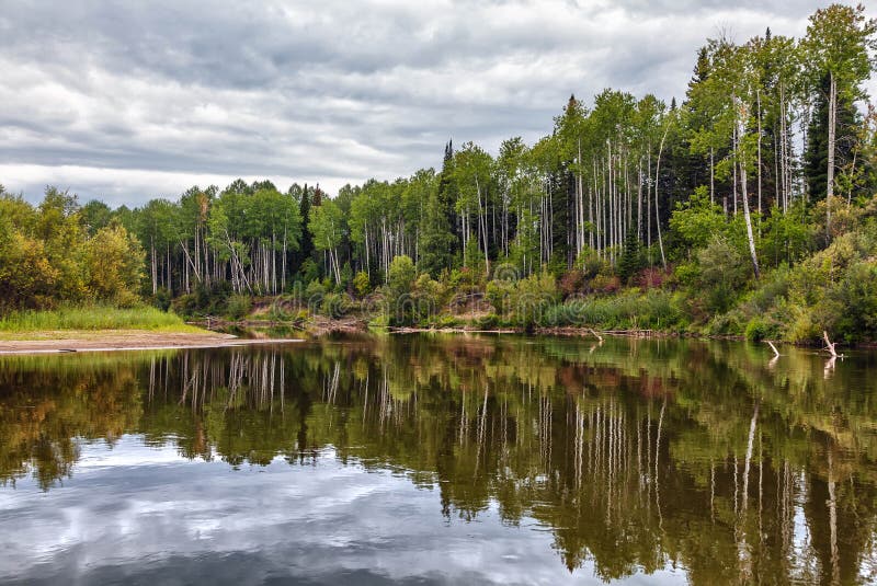 Siberian landscape stock image. Image of field, horizon - 18947539