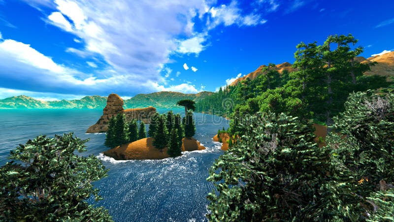 Siberian taiga stock photo. Image of rock, river, forest - 44700734