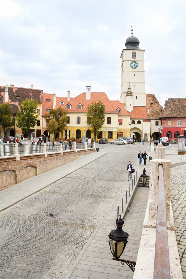 Sibiu city editorial stock image. Image of object, forged - 23948904
