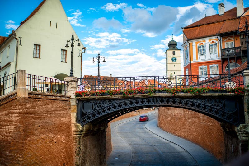 Sibiu city view stock image. Image of exterior, europe - 56444821