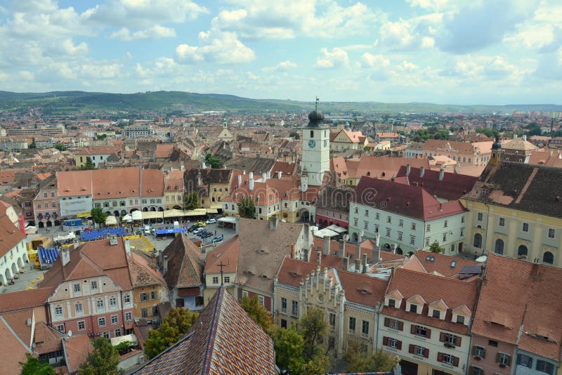 Sibiu editorial stock photo. Image of cityscape, landscape - 75262608