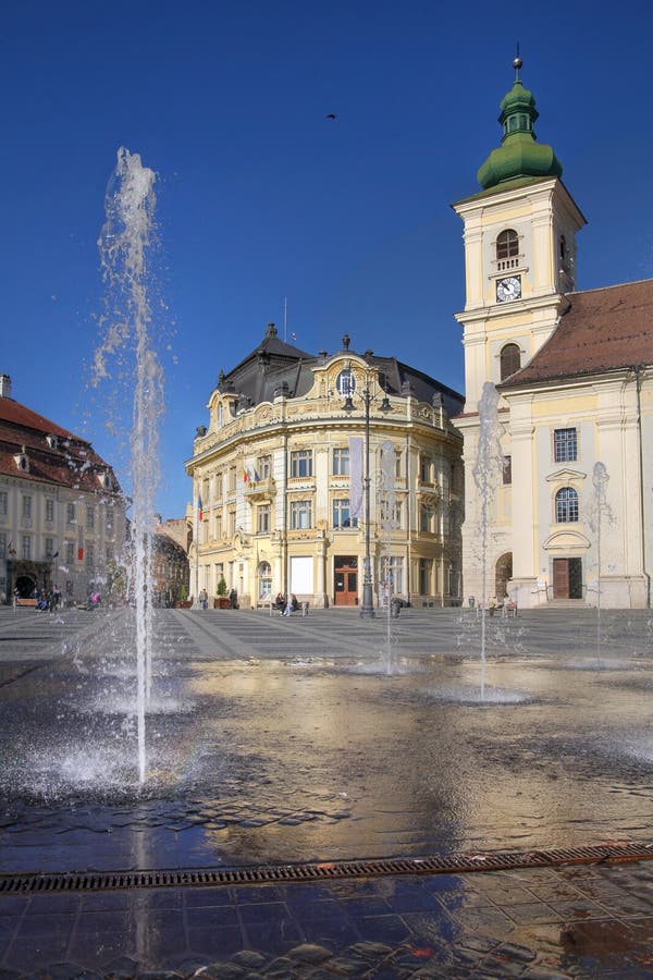 Sibiu, Romania editorial stock photo. Image of european - 41358498