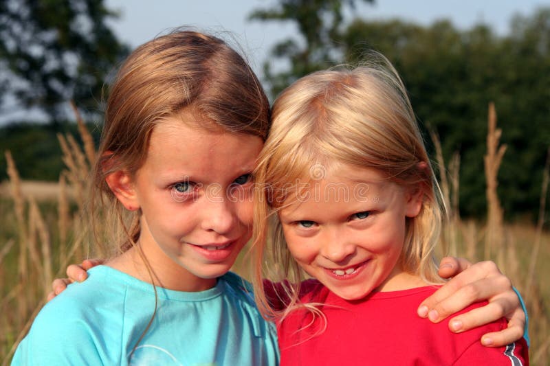 Siblings stock image. Image of couple, family, field, child - 1342411