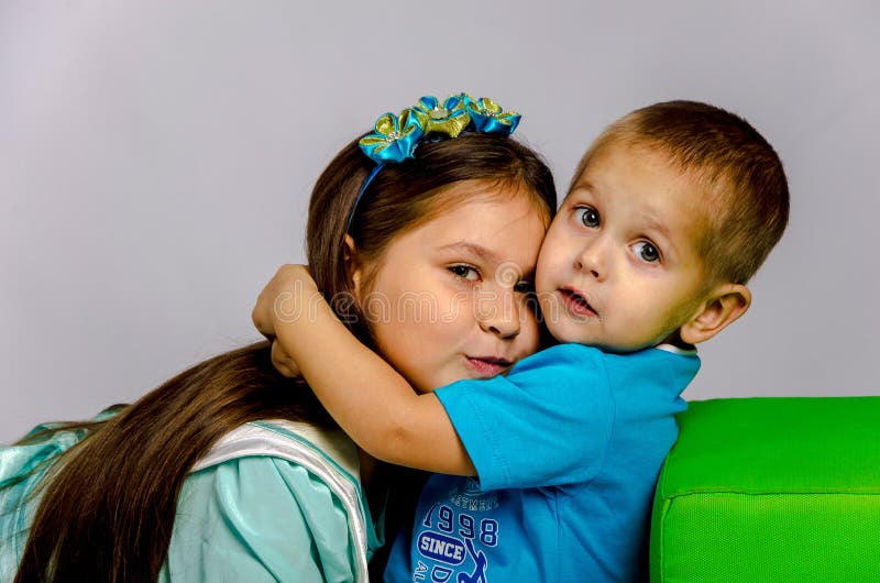 Siblings stock photo. Image of cool, emotions, kind, little - 61720618