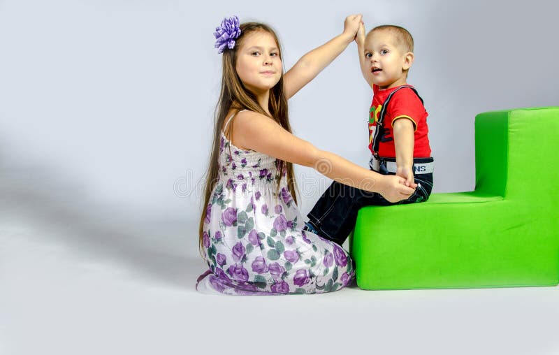 Siblings stock image. Image of beautiful, child, little - 61720779