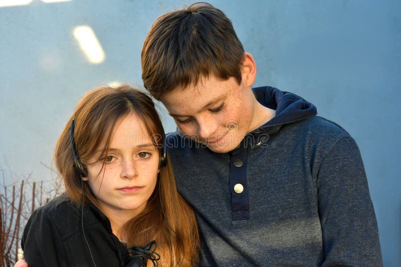 Siblings stock image. Image of bonding, consoling, frustrated - 83683491