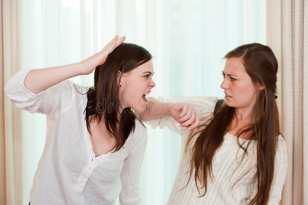 Siblings fighting stock photo. Image of attitude, fighting - 25437594