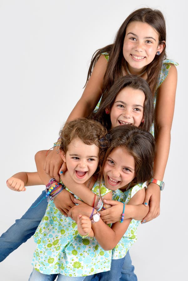 Siblings stock photo. Image of girls, smile, joyful, team - 34800114