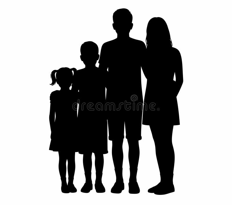 Four Siblings Stock Illustrations – 690 Four Siblings Stock ...