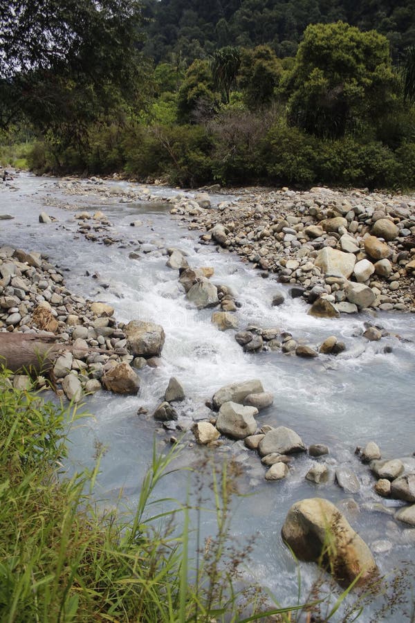 Sibolangit Warm Water River, North Sumatra Stock Image - Image of ...