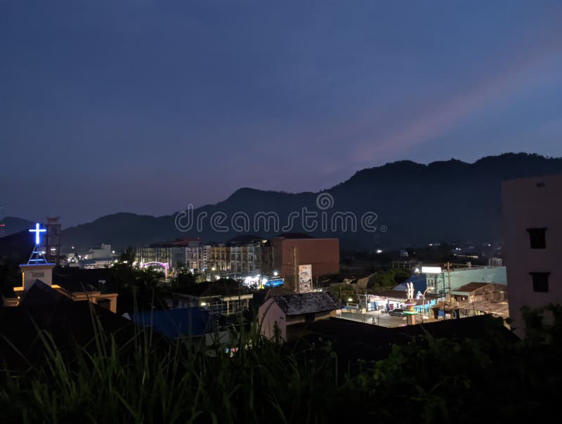 Sibolga City View - North Sumatera Indonesia Stock Photo - Image of ...