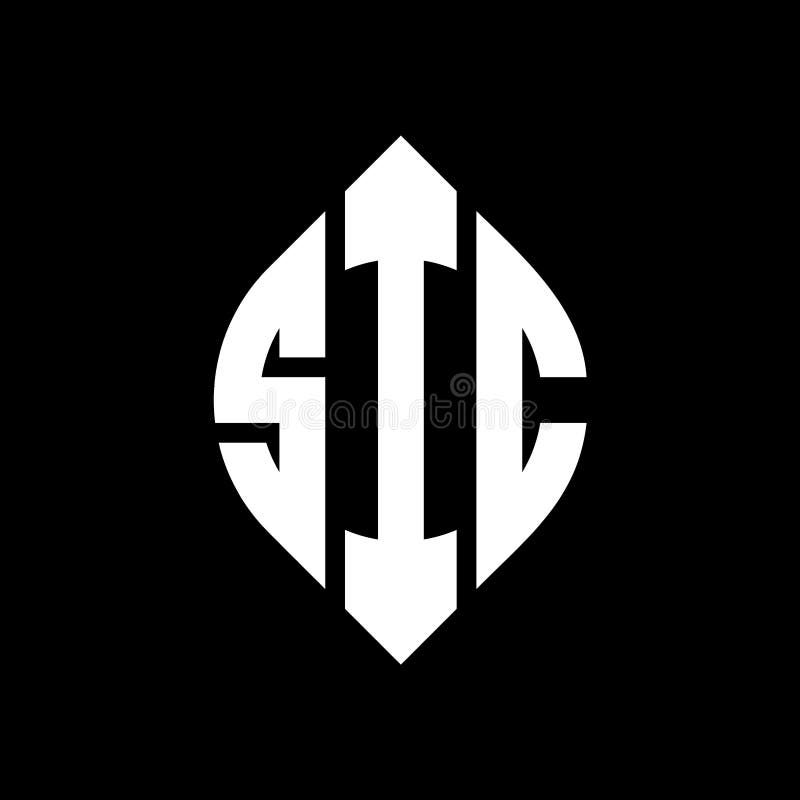 SIC Circle Letter Logo Design with Circle and Ellipse Shape. SIC ...