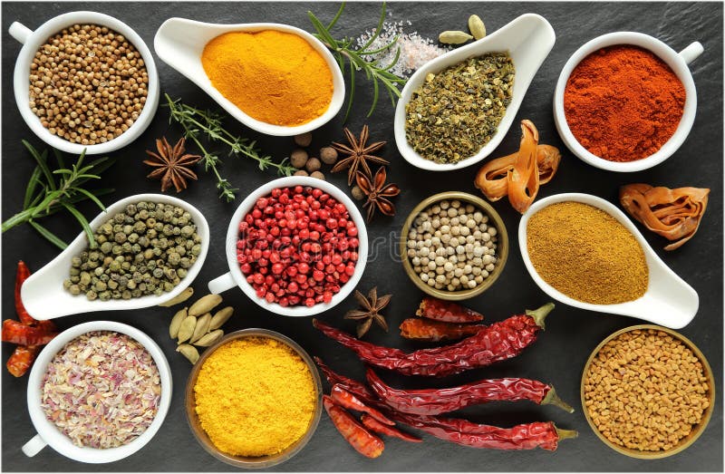 Sices. stock photo. Image of pepper, shallot, herbs, green - 59594890