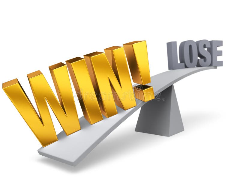 Sich Wiegen Mit Einem Gewinn! Stock Abbildung - Illustration von ...