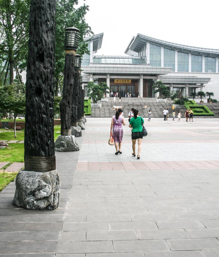 Sichuan Museum in Chengdu,china Editorial Stock Image - Image of ...
