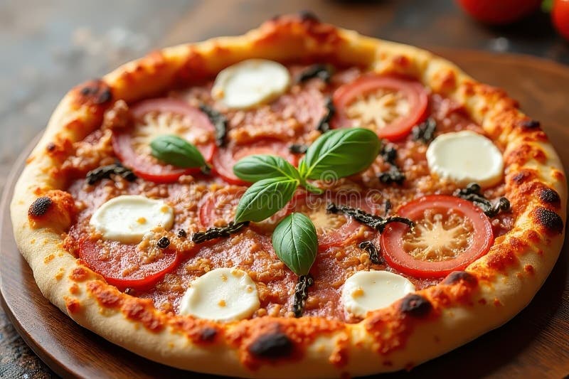 Sicilian Pizza Diversity stock illustration. Illustration of dishes ...