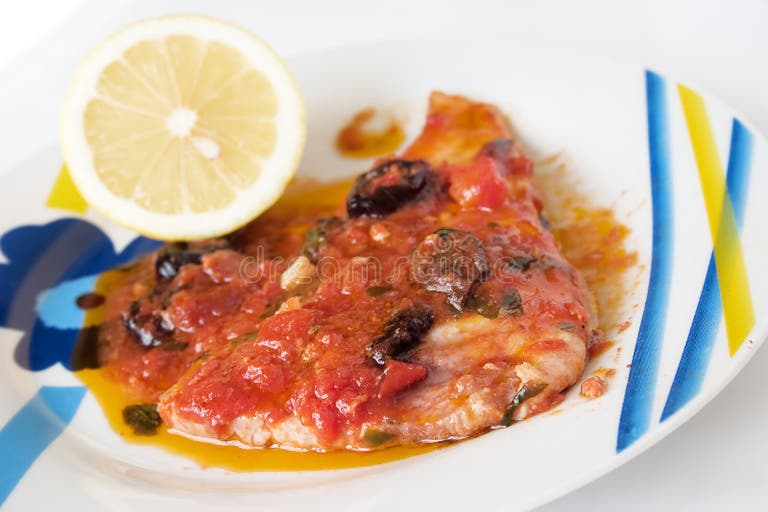 Sicilian stuffed swordfish stock photo. Image of olive - 23264650