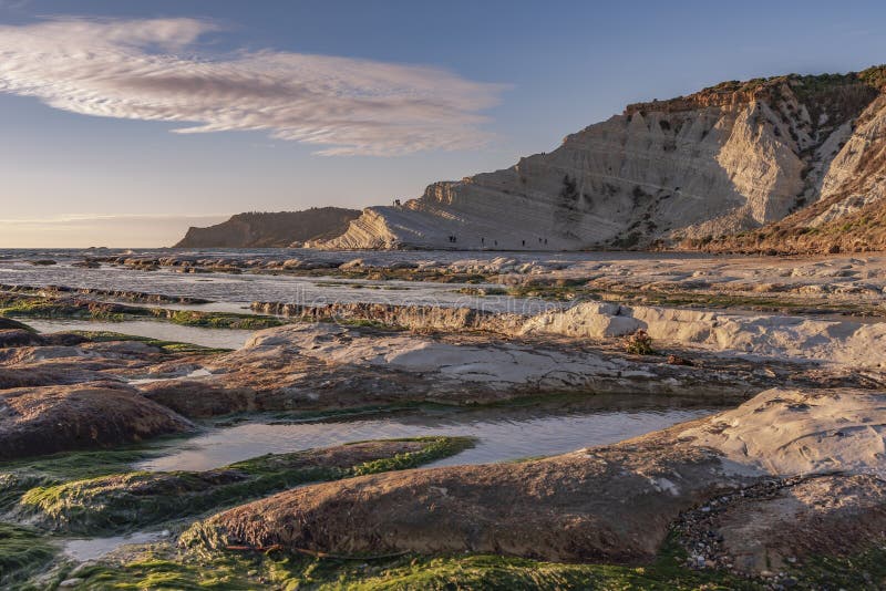 Sicily’s Turkish Steps stock image. Image of beaches - 299310647