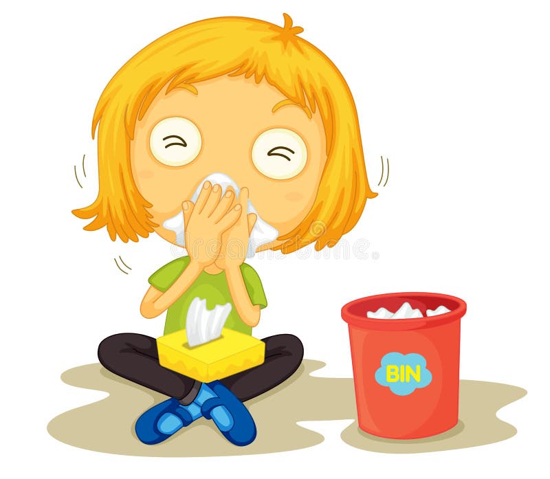 Sick boy cartoon stock vector. Illustration of disease - 29081156