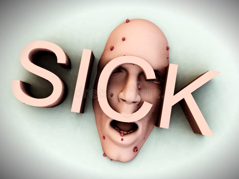 Sick stock illustration. Illustration of queasy, disease - 2665194