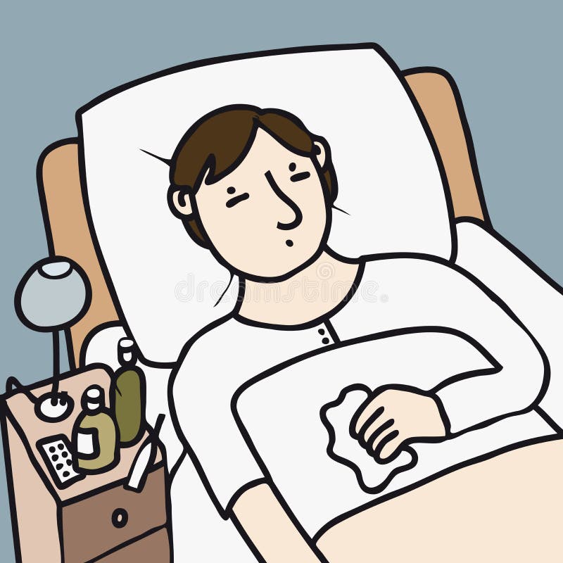 Sick Bed Stock Illustrations – 3,535 Sick Bed Stock Illustrations ...