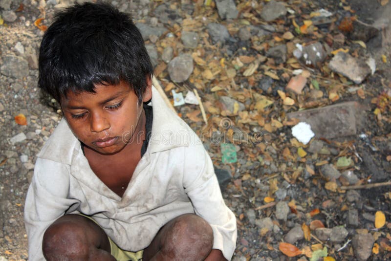 Poor beggar boy stock image. Image of beggar, green, dirty - 10583611