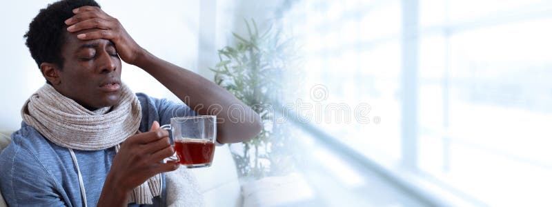 Sick black man stock image. Image of adult, pain, influenza - 84430467