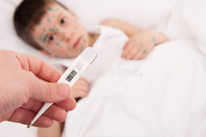 Sick boy in bed stock image. Image of child, malady, rest - 52388153