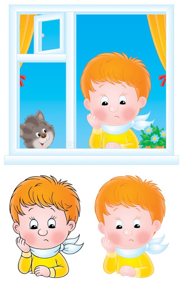 Cartoon Looking Out Window Stock Illustrations – 2,083 Cartoon Looking ...