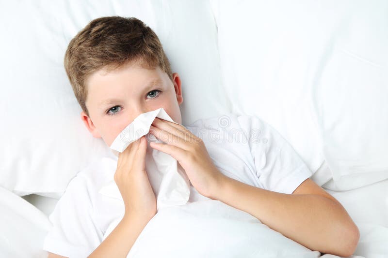 Sick boy stock image. Image of ailing, childhood, comfort - 99709409