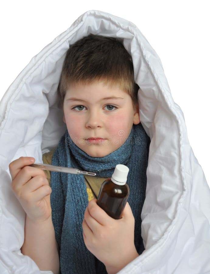 Sick boy stock image. Image of sickness, medicated, disease - 3188563