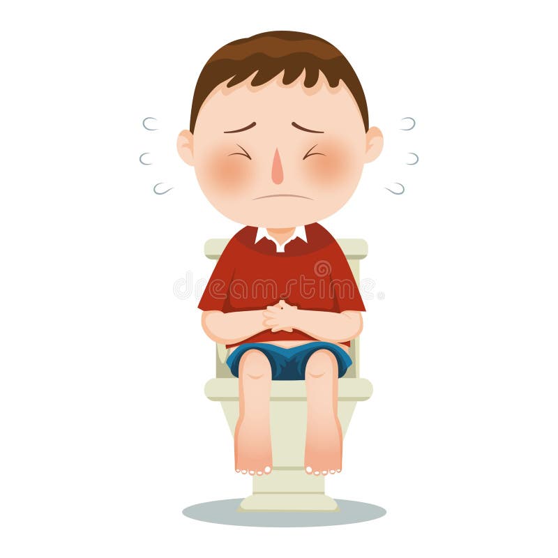 Sick Boy. Vector Illustration Decorative Design Stock Vector ...