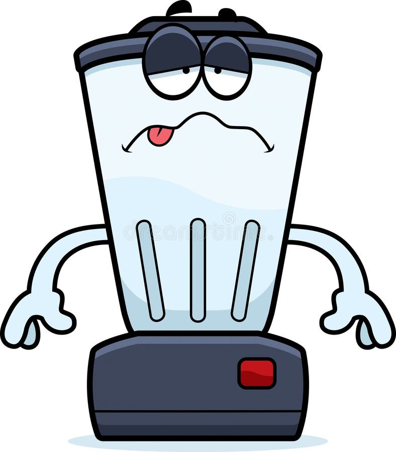 Sick Cartoon Blender stock vector. Illustration of vector - 47782502