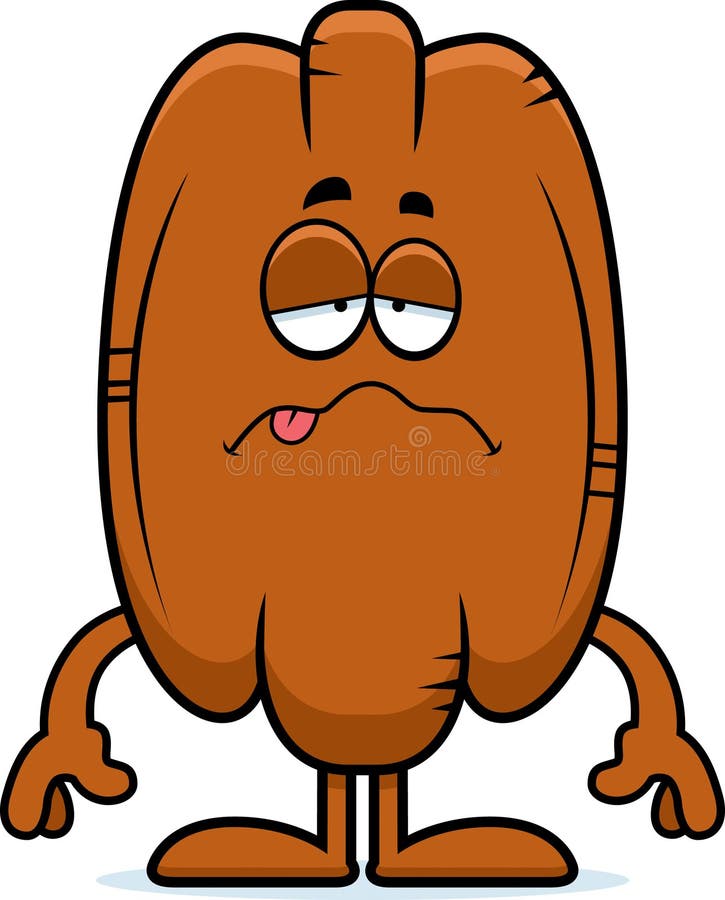 Cartoon Pecan Waving stock vector. Illustration of clip - 47365974