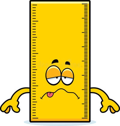 Sick Cartoon Ruler stock vector. Illustration of line - 47756742