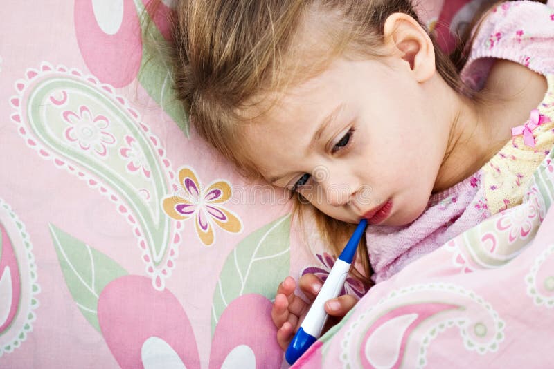 Sick Child stock photo. Image of fever, adorable, little - 11321064