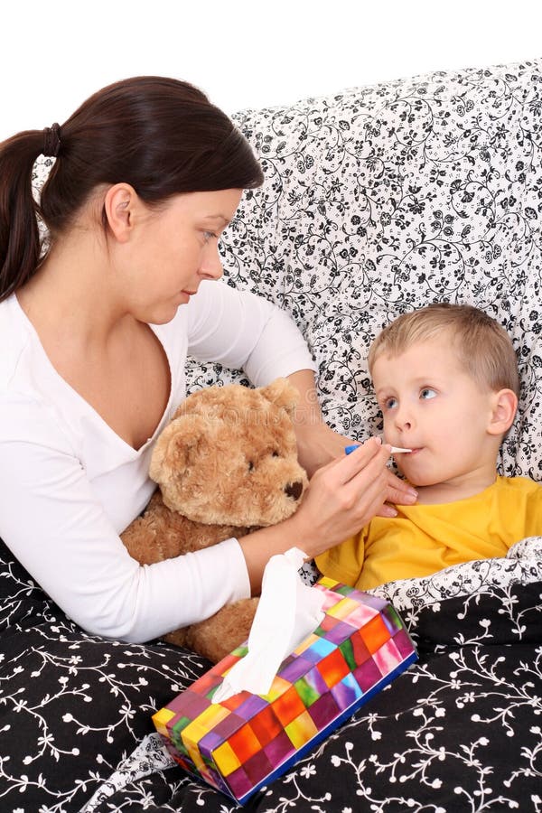 Sick child stock photo. Image of medicine, health, nose - 4087504