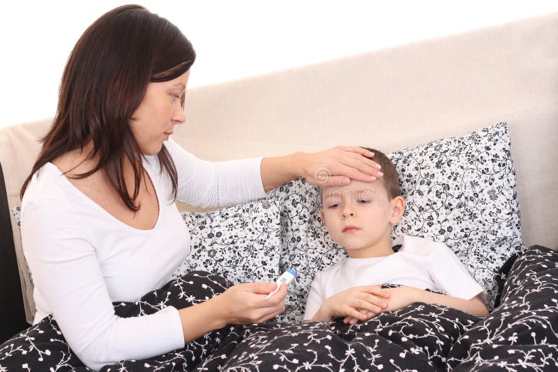 Sick child stock image. Image of preschooler, schoolboy - 4156537