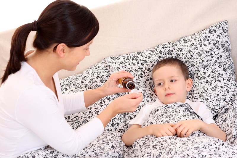 Sick child stock photo. Image of medicine, health, cold - 4156634