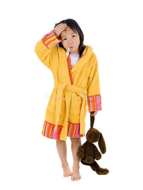 Sick Child stock image. Image of sweat, healthcare, fever - 8236625