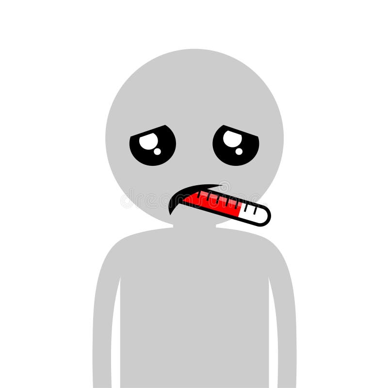 Sick man expression stock vector. Illustration of blond - 14606733