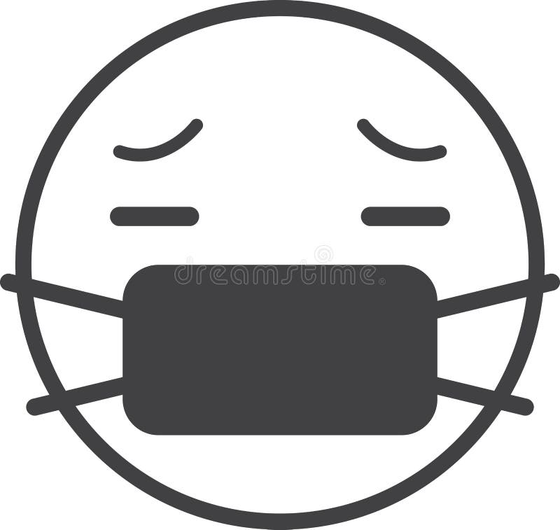 Sad Face Emoji on Text Box Illustration in Minimal Style Stock Vector ...