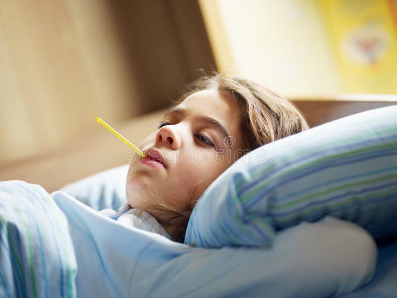 Sick girl stock photo. Image of head, children, lying - 11928854
