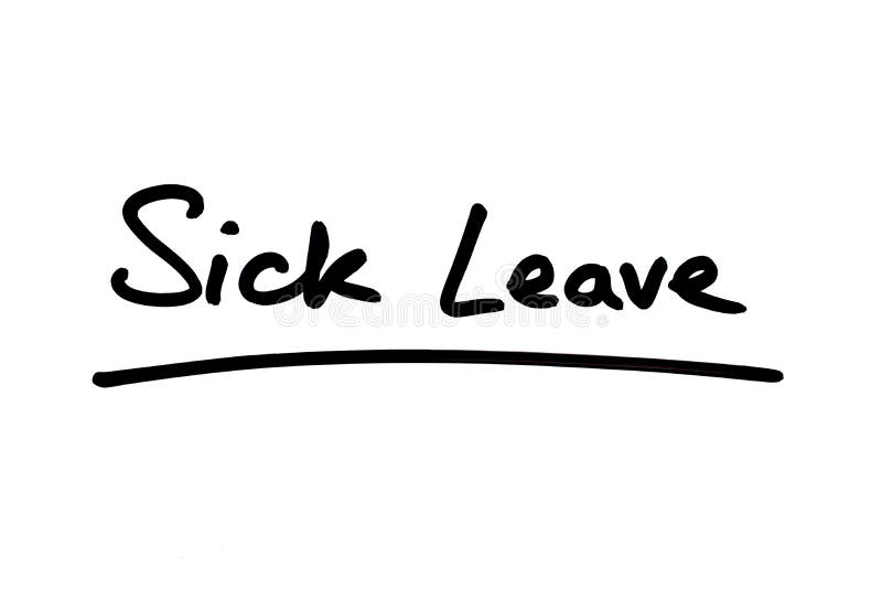 Sick Leave stock illustration. Illustration of paid - 181637232
